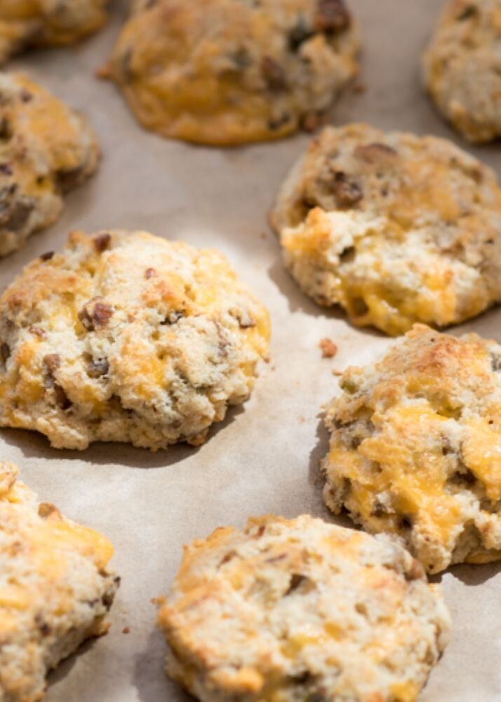 Sausage and Cheese Breakfast Biscuits (S) - Trim Healthy Mama