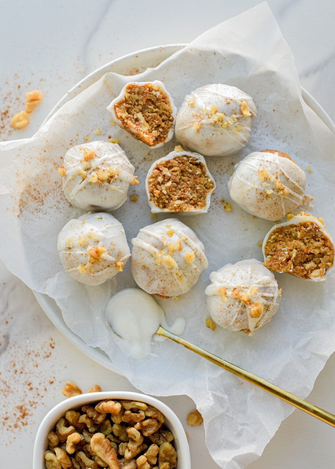 Carrot Cake Protein Balls - Trim Healthy Mama